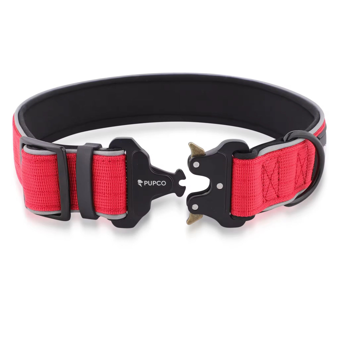 Reflective Tactical Dog Collars - High Visibility Collars UK | Thepupco